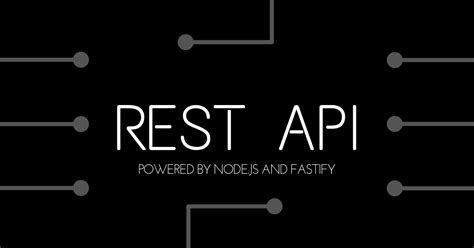 Build Rest Apis In 5 Minutes With Nodejs And Fastify By Marty Jacobs