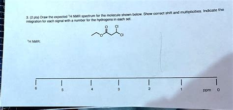 solved multiplicities indicate the h nmr spectrum for the molecule