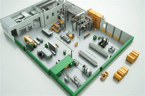 Factory Layout Design Ar Generative Ai Premium Ai Generated Image