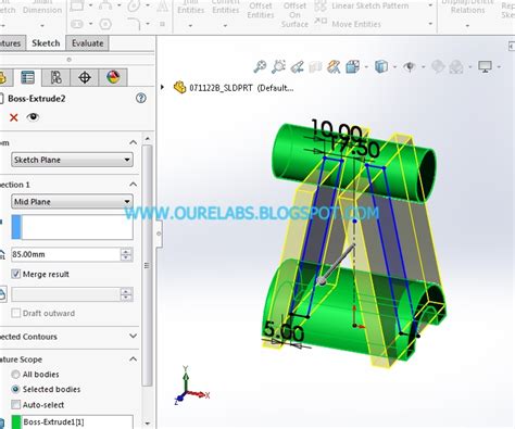 Solidworks Drawing 73 Step By Step Procedure ~ Ourengineeringlabs