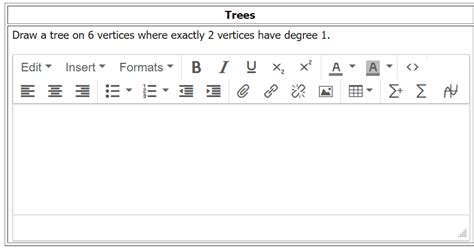 Solved Trees Draw A Tree On 6 Vertices Where Exactly 2 Chegg Com