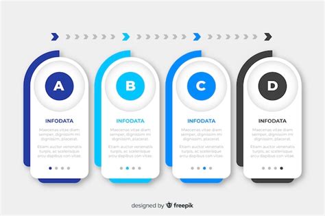 단계 비즈니스 Infographic 템플릿 무료 벡터