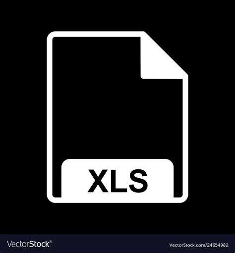 Xls Icon Royalty Free Vector Image Vectorstock
