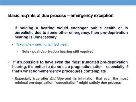 PPT Procedural Due Process Returning Back To What Process Is Due PowerPoint Presentation