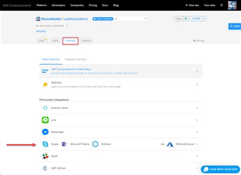 Deploy An Sap Conversational Ai Chatbot To Microsoft Teams Sap Tutorials