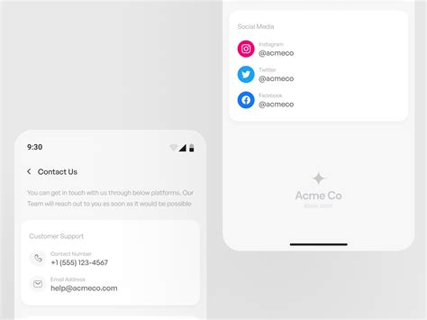 Contact Us Screen Mobile Ui Design Contact Screen App Uiux Mobile