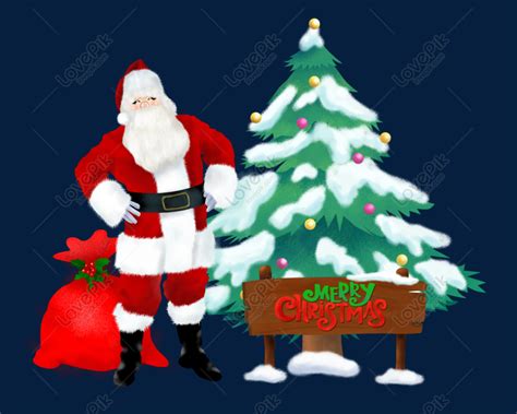 손으로 그린 그림 산타 클로스 Png 일러스트 무료 다운로드 Lovepik