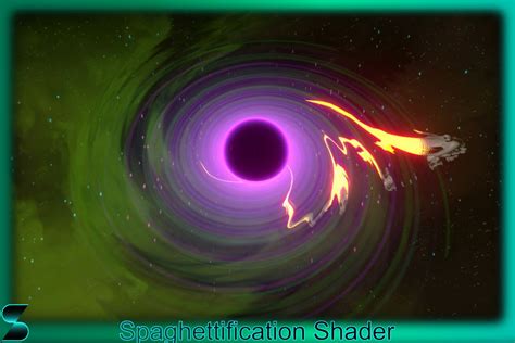 Black Hole Shader With Spaghettification Effect