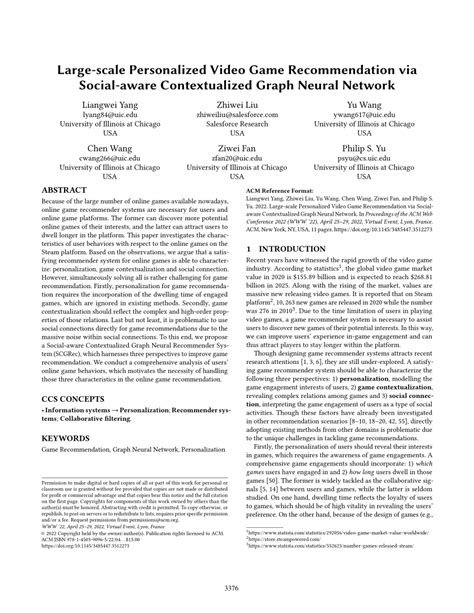 Pdf Large Scale Personalized Video Game Recommendation Via Social