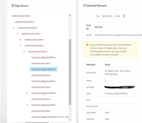 setvalue input not display in the app interface support appium discuss
