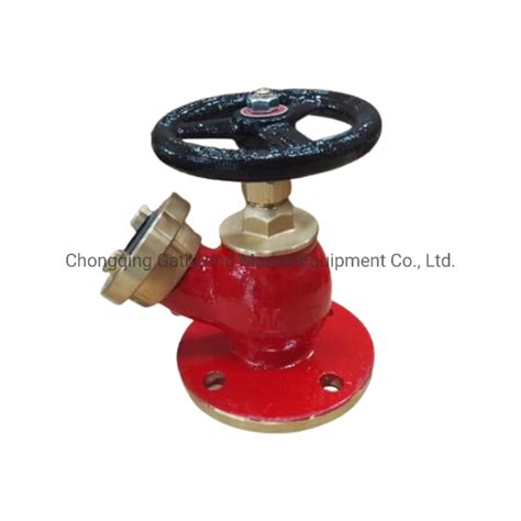30 Degrees Angle Flange Copper Fire Hydrant With Storz Coupling Fire
