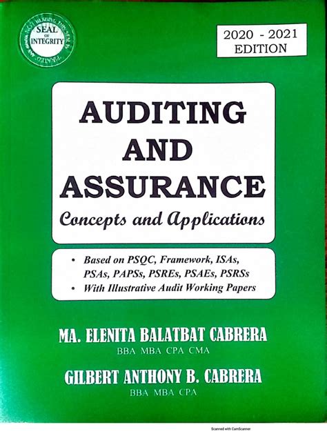 Auditing And Assurance Concepts And Applications Pdf
