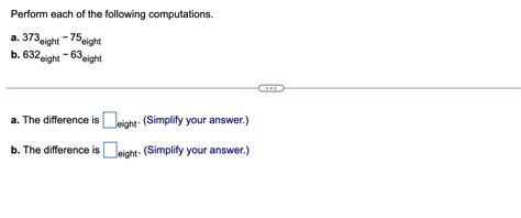 Solved Perform Each Of The Following Computations A Chegg