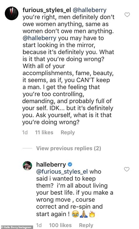 Halle Berry Shuts Down Trolls Saying She Had Trouble With Men Nope They Had Trouble With Me