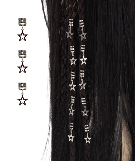 5pcs10pcs Star Discopin 스타 디스코핀 헤어핀 레게핀 별 포인트 집게핀 Y2k 스트릿 유니크 키치 하이틴