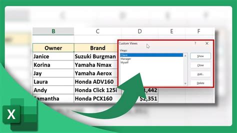 How To Use Custom Views In Excel Hide And Show Data Smartly Youtube