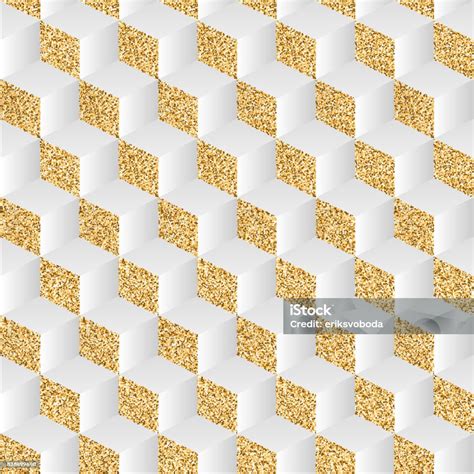 골드 먼지와 그림자 추상적인 배경입니다 빛과 그림자는 아이소메트릭 체스 패턴의 플레이 기하학적 환영 3 차원 일러스트 레이 션 0명에 대한 스톡 벡터 아트 및 기타 이미지