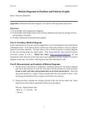 Motion Diagrams Creating Analyzing And Predicting Velocity Course Hero