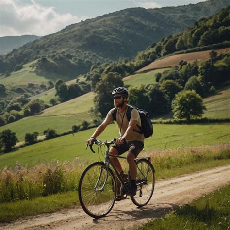 Defaultmanandawomancycling Premium Ai Generated Image