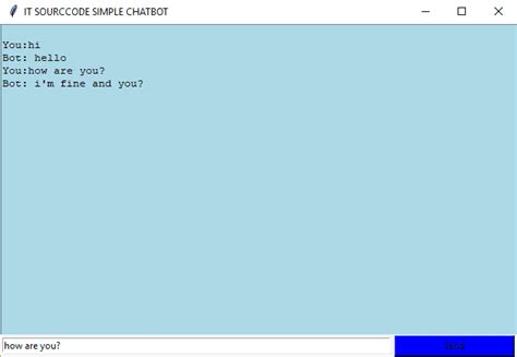 Chatbot In Python Tutorial With Source Code