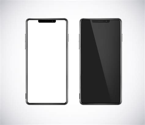Premium Vector New Fron Smartphone Phone Prototype Isolated Mobile