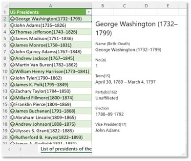 Excel Linked Data Types An Introduction SQL Spreads