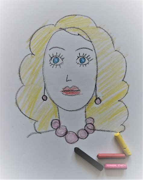 Как нарисовать портрет мамы