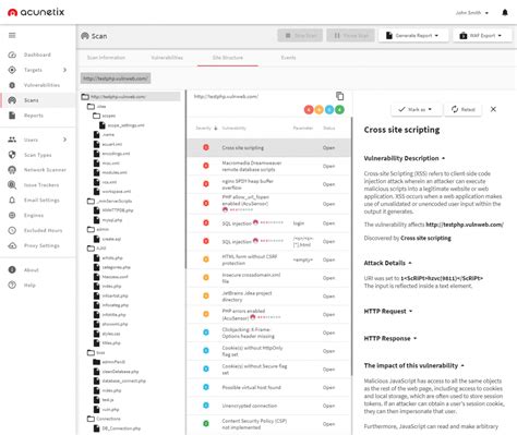 Xss Vulnerability Scanning Acunetix