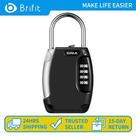 Brifit Key Storage Lock Box 4 Digit Key Lock Box Key Safe Holds 5