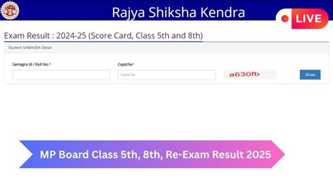 MP Board Result For Th Th Re Exam OUT Highlights Direct Link To Download RSKMP