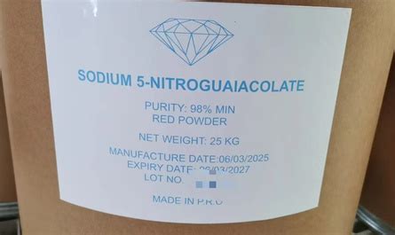 300kg Sodium 5 Nitroguaiacolate Ready To Shipping At Shanghai Port China