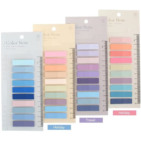 buy 800 pcs sticky index tabs 4 sheets morandi page markers writable page sticky notes with