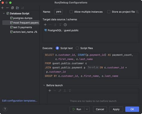 Store Your Queries Datagrip Documentation