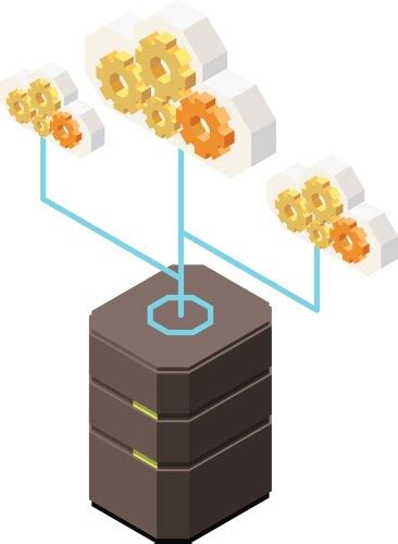 Server Network Cloud Technology Royalty Free Vector Image