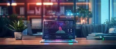 Maximizing Efficiency Utilizing Technology And Data Analysis In Stock Illustration