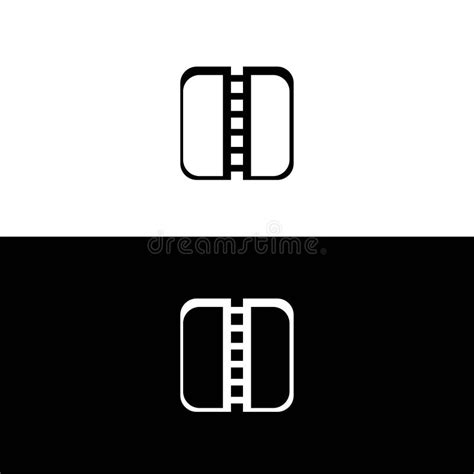 Rectangle Vector Logo Template Stock Vector Illustration Of