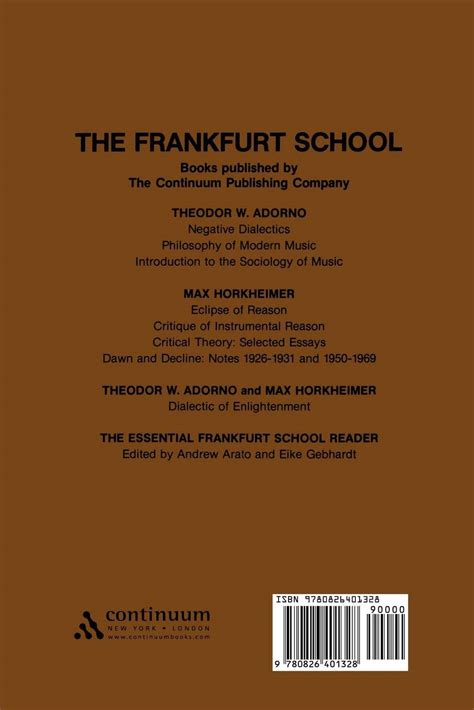 Negative Dialectics Theodor W Adorno