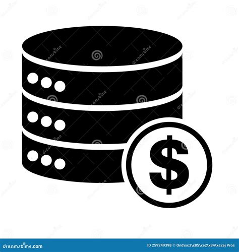 Database Storage Icon Internet Network Server Cloud Data Symbol Connection System Vector