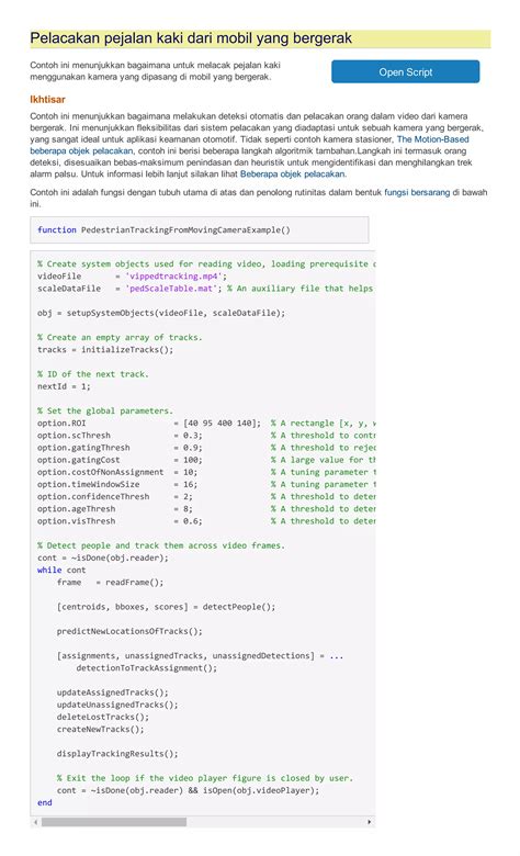 Tracking Pedestrians From A Moving Car Matlab And Simulink Example Hg Pdf