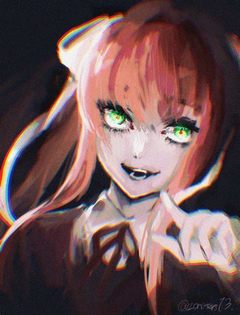 「monika Doki Doki Literature Club」fan Artlatest