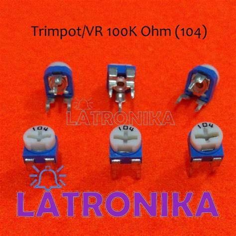 Jual Trimpot 100k Potensio 100k Vr 104 Variable Resistor Potensiometer 100k Jakarta Barat