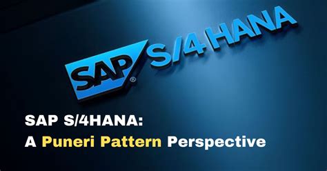Sap S4hana A Puneri Pattern Perspective Puneri Pattern