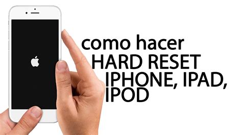Hard Reset Iphone Restaurar Borrar Iphone S S S Ipad Ipod Youtube