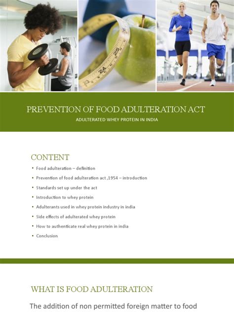 Prevention Of Food Adulteration Act Pdf Foods Dietary Supplements
