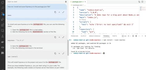 How To Write And Deploy A Basic Nodejs Api With Duet Ai On Vs Code A Step By Step Guide