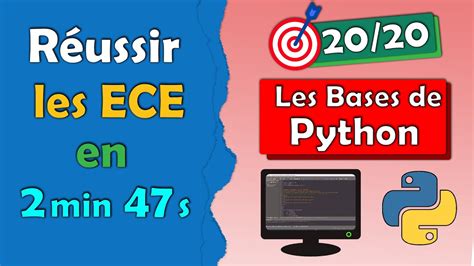 🚨 Ece Les Bases De Python Youtube