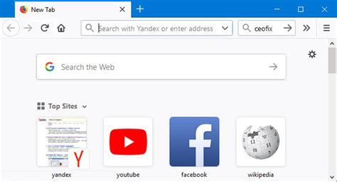 Firefox Add Search Box On Toolbar