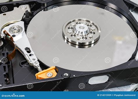Hard Disk Drive For Computer Concept Working Data Storage Read Write Stock Image Image Of