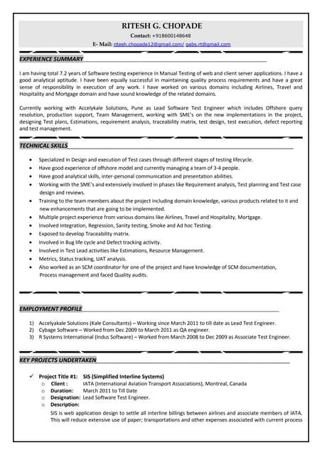 Ritesh G Chopade Pdf Business Business And Finance