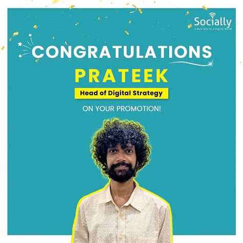 Socially India Congratulations To Prateek Dash For His